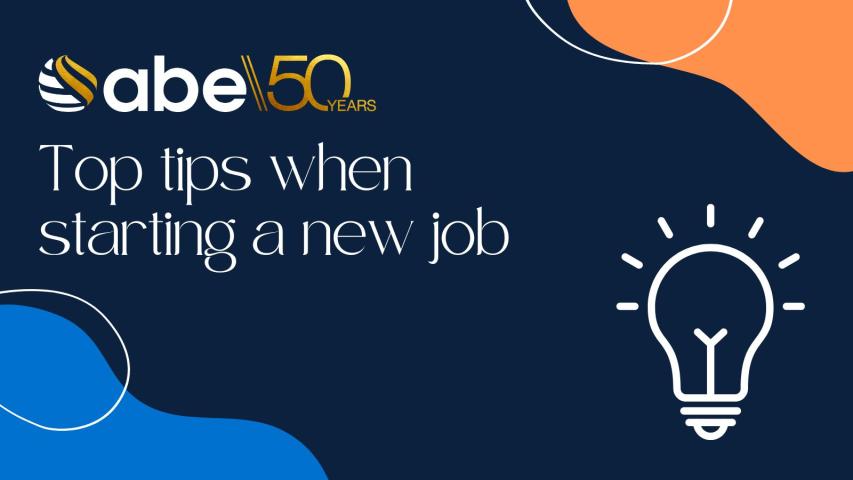 Top Tips When Starting A New Job | ABE UK